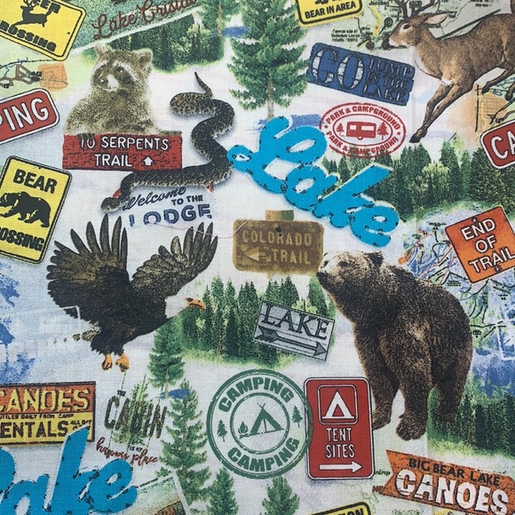 Accessories | Camping Print Face Mask | Poshmark